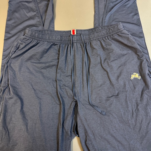 Tracksmith | Pants | Navy Blue Track Pants With Logo | Poshmark